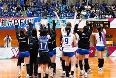 2014/15 V・チャレンジリーグ 試合結果詳細 (KUROBEアクアフェアリーズ戦）| PFUブルーキャッツ