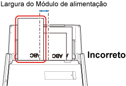 Digitalização de documentos de tamanhos diferentes em um único lote